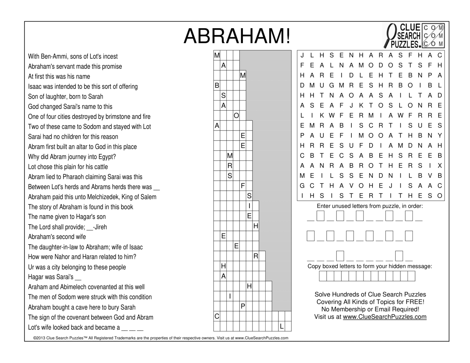 ABRAHAM TRIVIA QUIZ