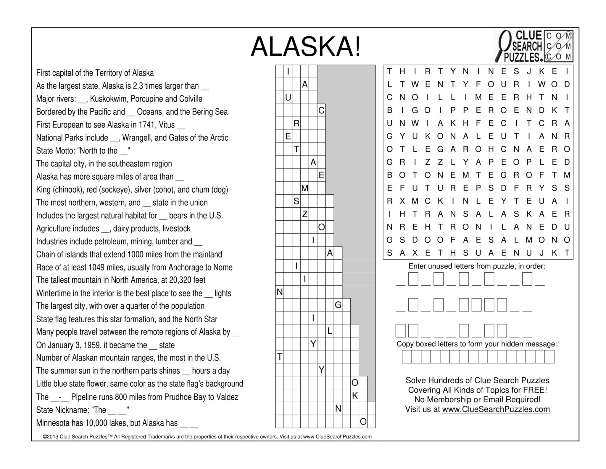 ALASKA TRIVIA QUIZ