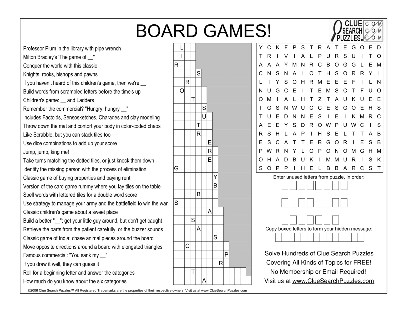 BOARD GAMES TRIVIA QUIZ