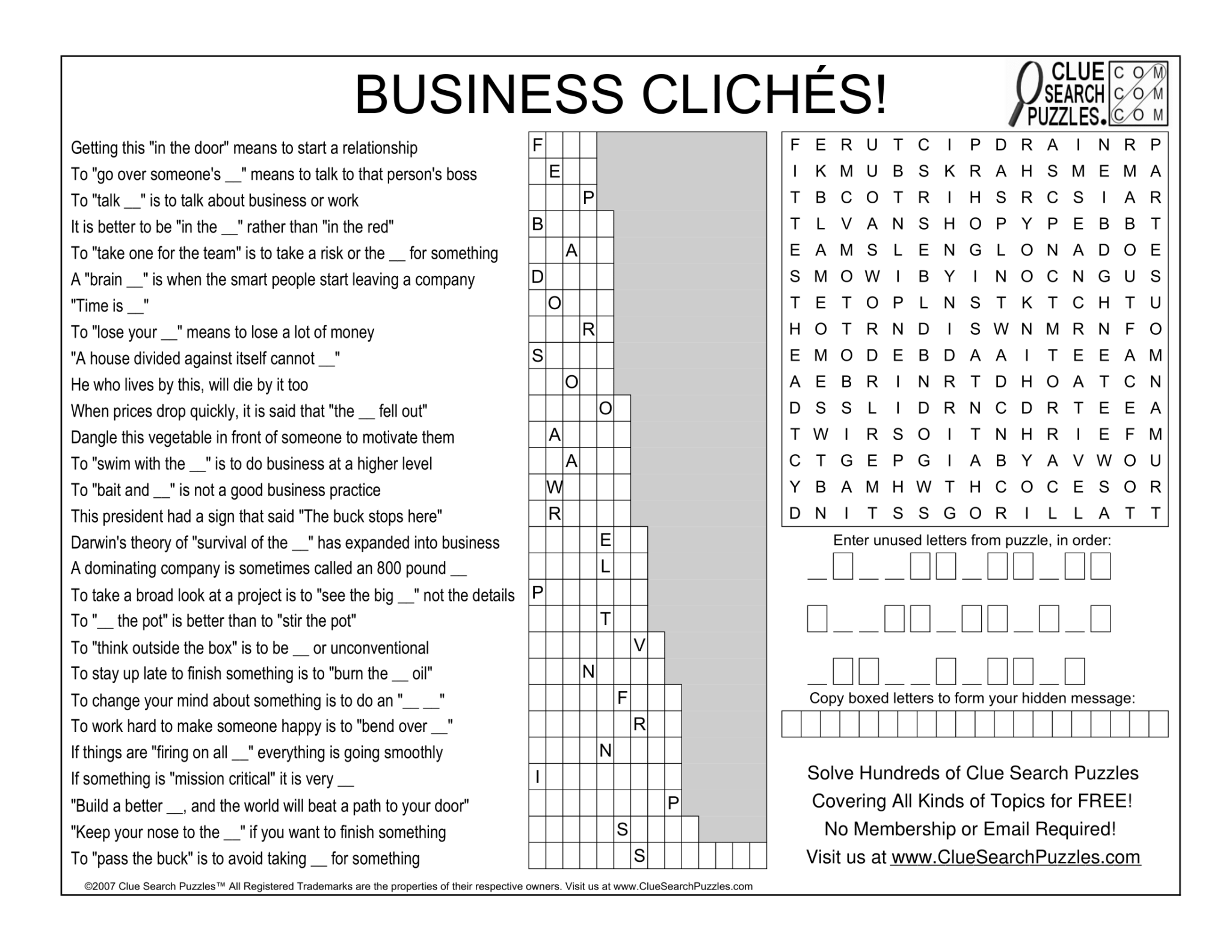 BUSINESS CLICHES TRIVIA QUIZ business-cliches-trivia-quiz