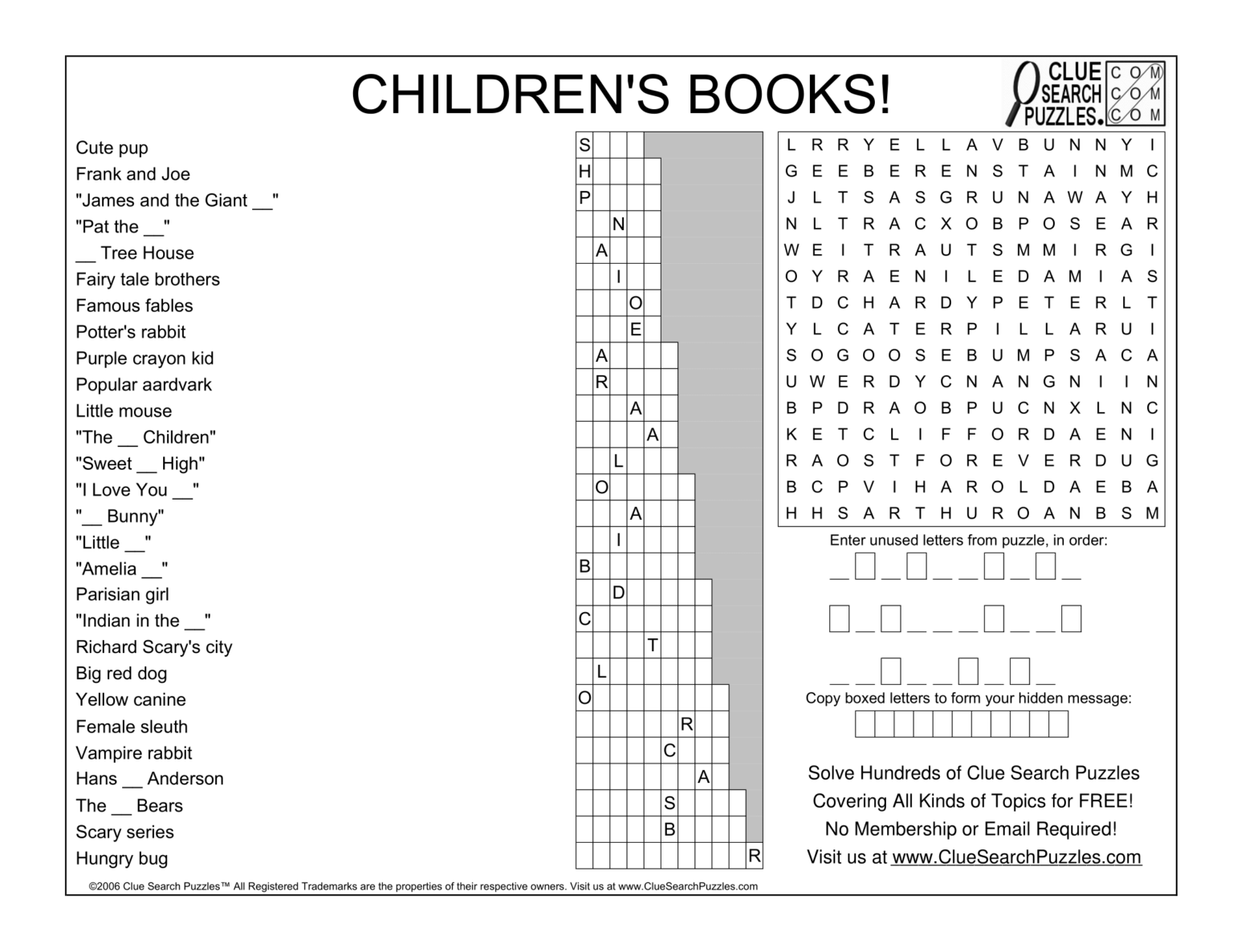 CHILDRENS BOOKS TRIVIA QUIZ