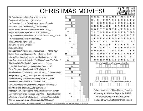 CHRISTMAS MOVIES TRIVIA QUIZ