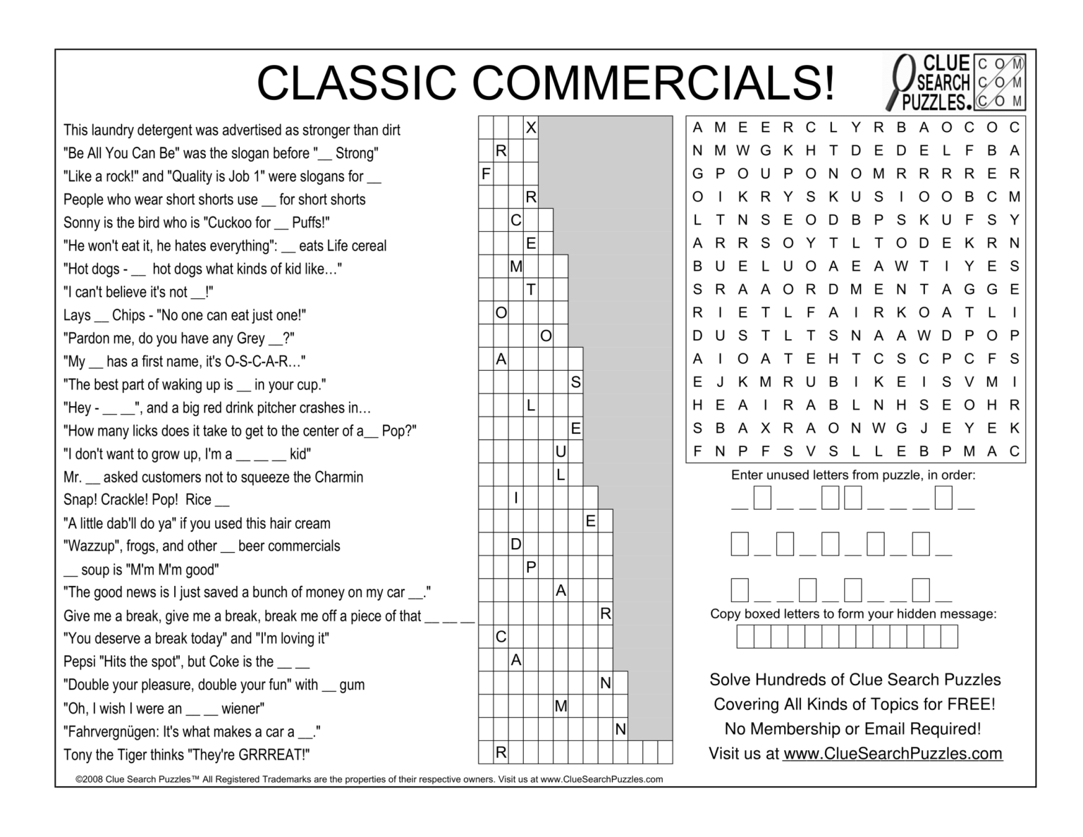 CLASSIC COMMERCIALS TRIVIA QUIZ