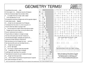 GEOMETRY TERMS TRIVIA QUIZ