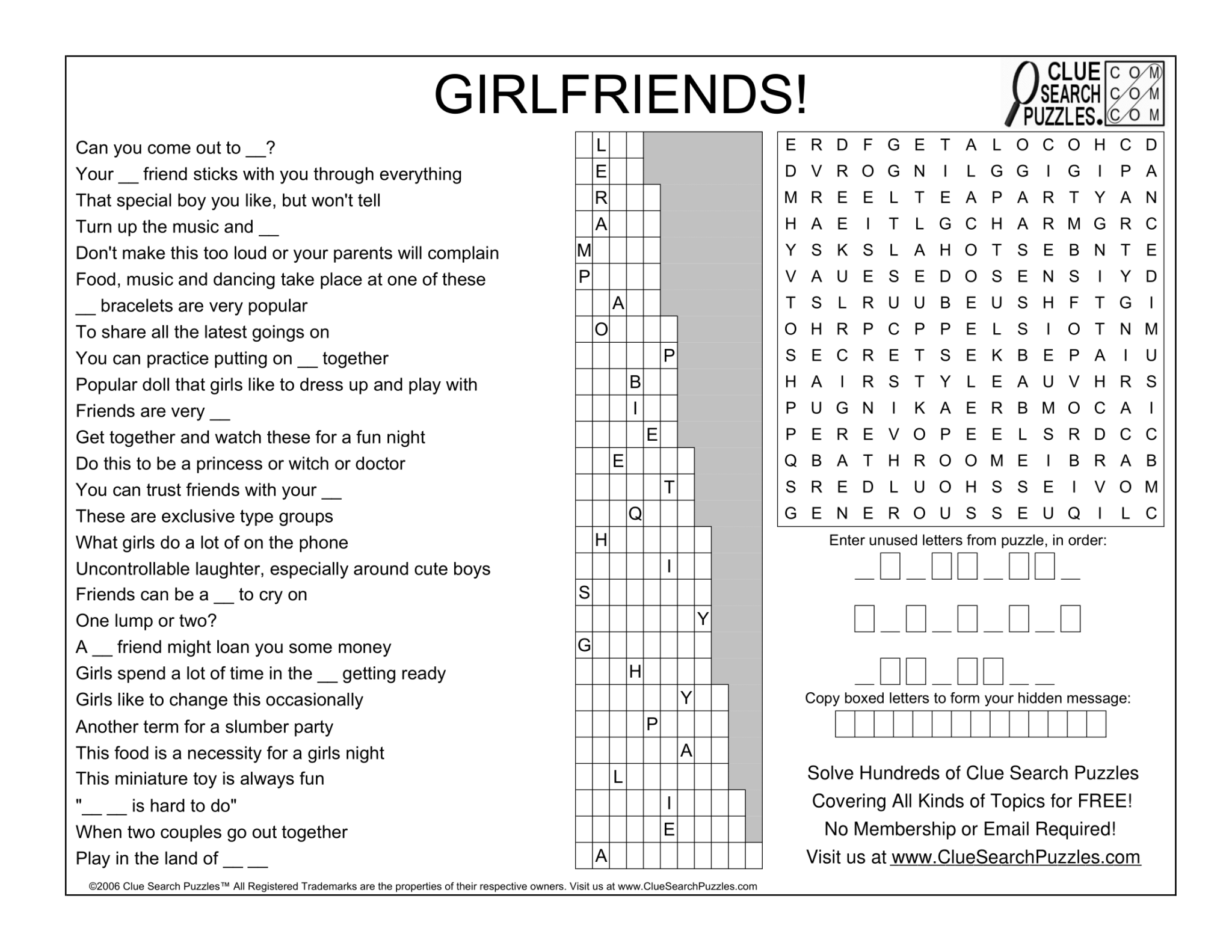GIRLFRIENDS TRIVIA QUIZ