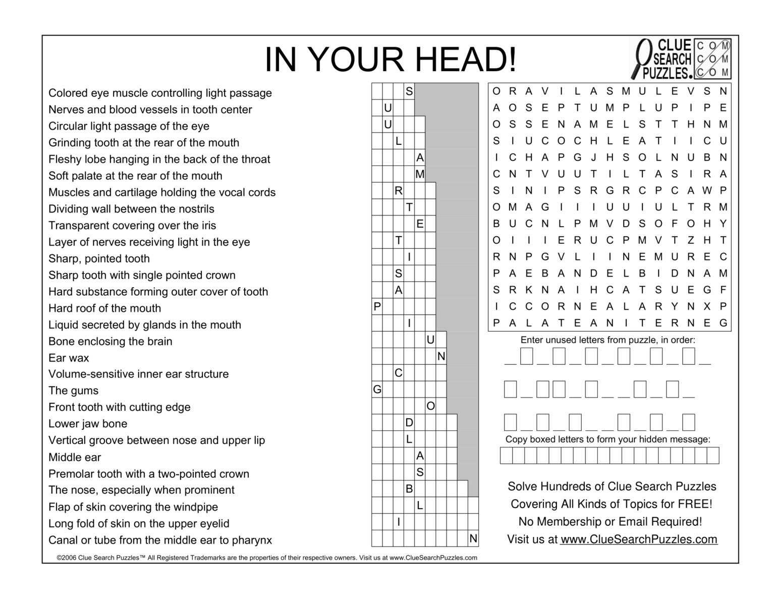 IN YOUR HEAD TRIVIA QUIZ