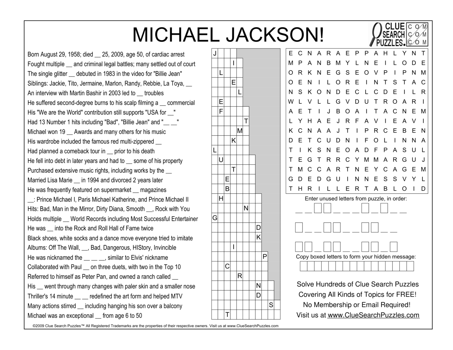 MICHAEL JACKSON TRIVIA QUIZ