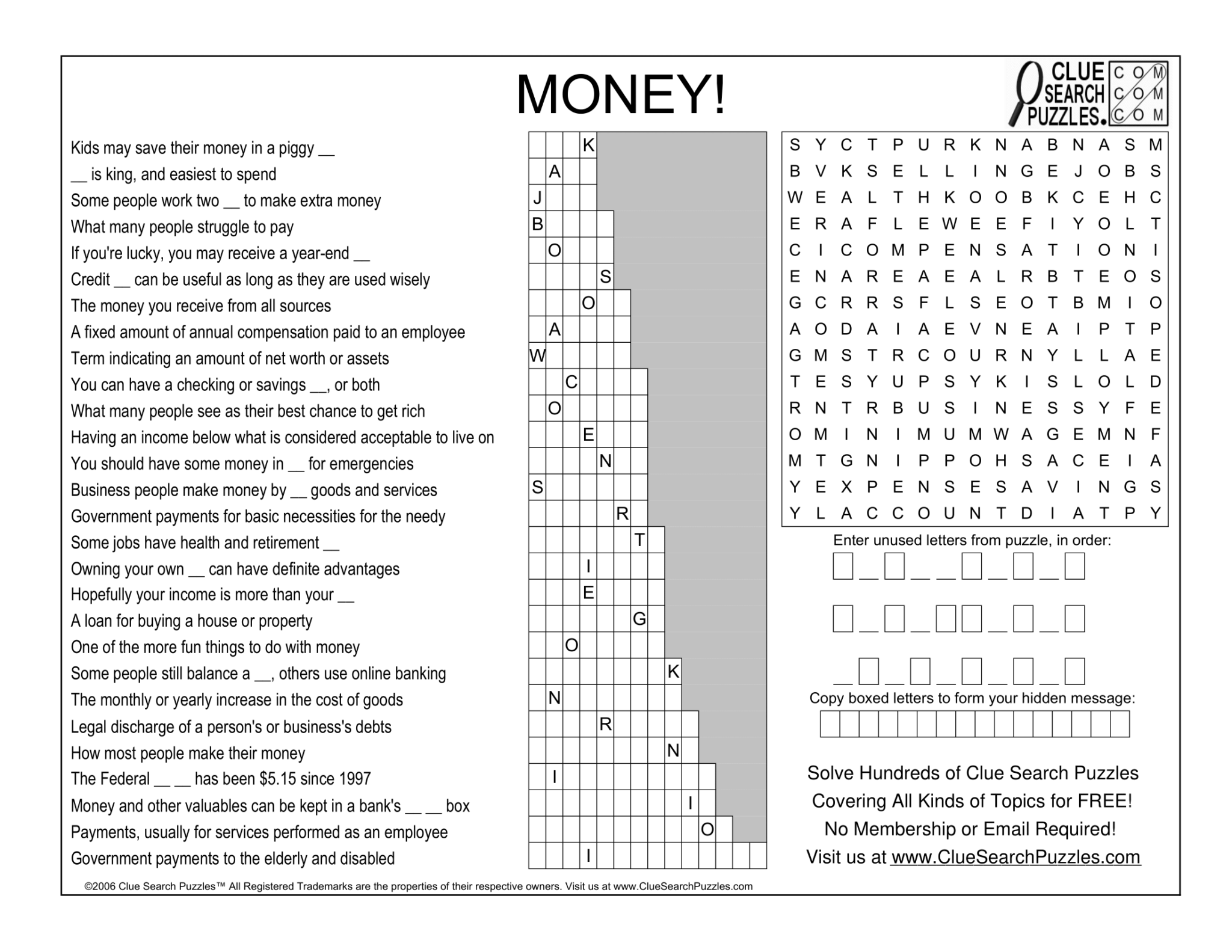 MONEY TRIVIA QUIZ