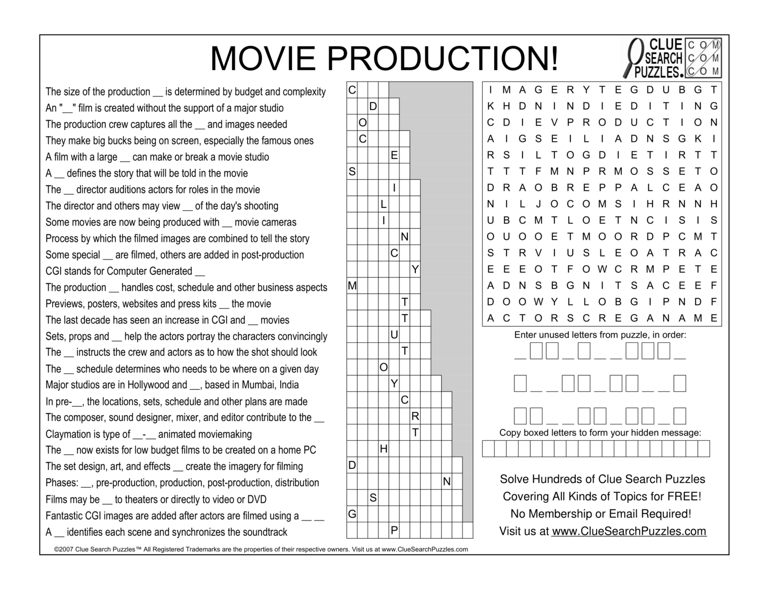 MOVIE PRODUCTION TRIVIA QUIZ