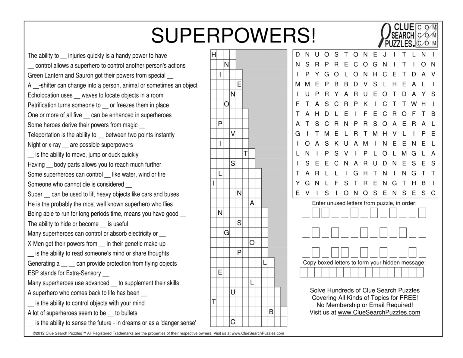 SUPERPOWERS TRIVIA QUIZ