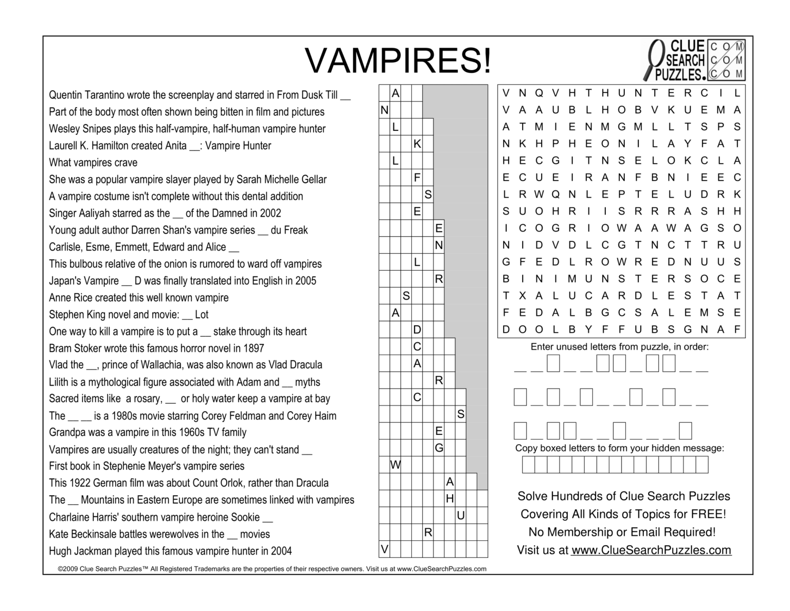 VAMPIRES TRIVIA QUIZ