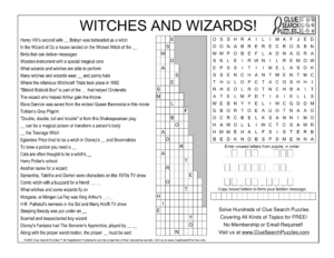 WITCHES AND WIZARDS TRIVIA QUIZ